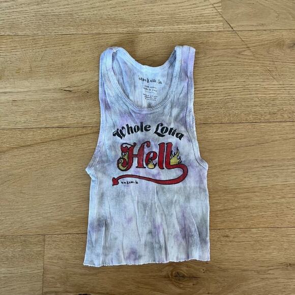 I Am Koko LA | Tops | I Am Koko La Whole Lotta Hell Tank In White Tie ...